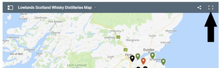 Scotland Whisky Distillery Map