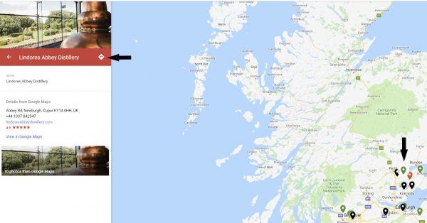 Scotland Whisky Distillery Map